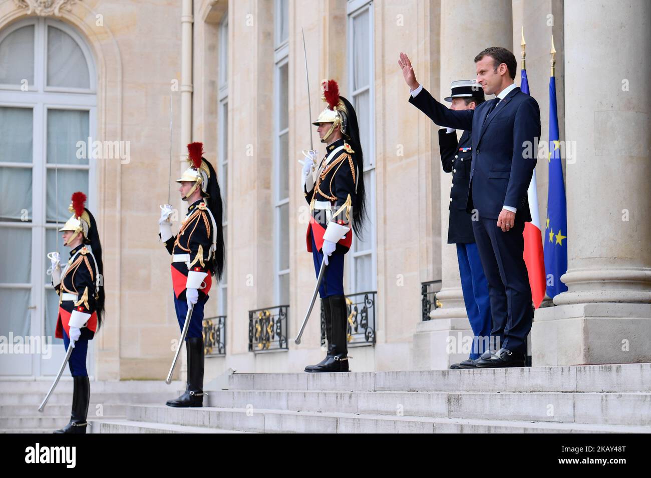 French President, Emmanuel Macron received the President of the ...