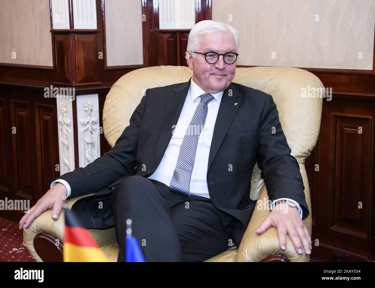 German President Frank-Walter Steinmeier during visit in Kyiv, Ukraine ...