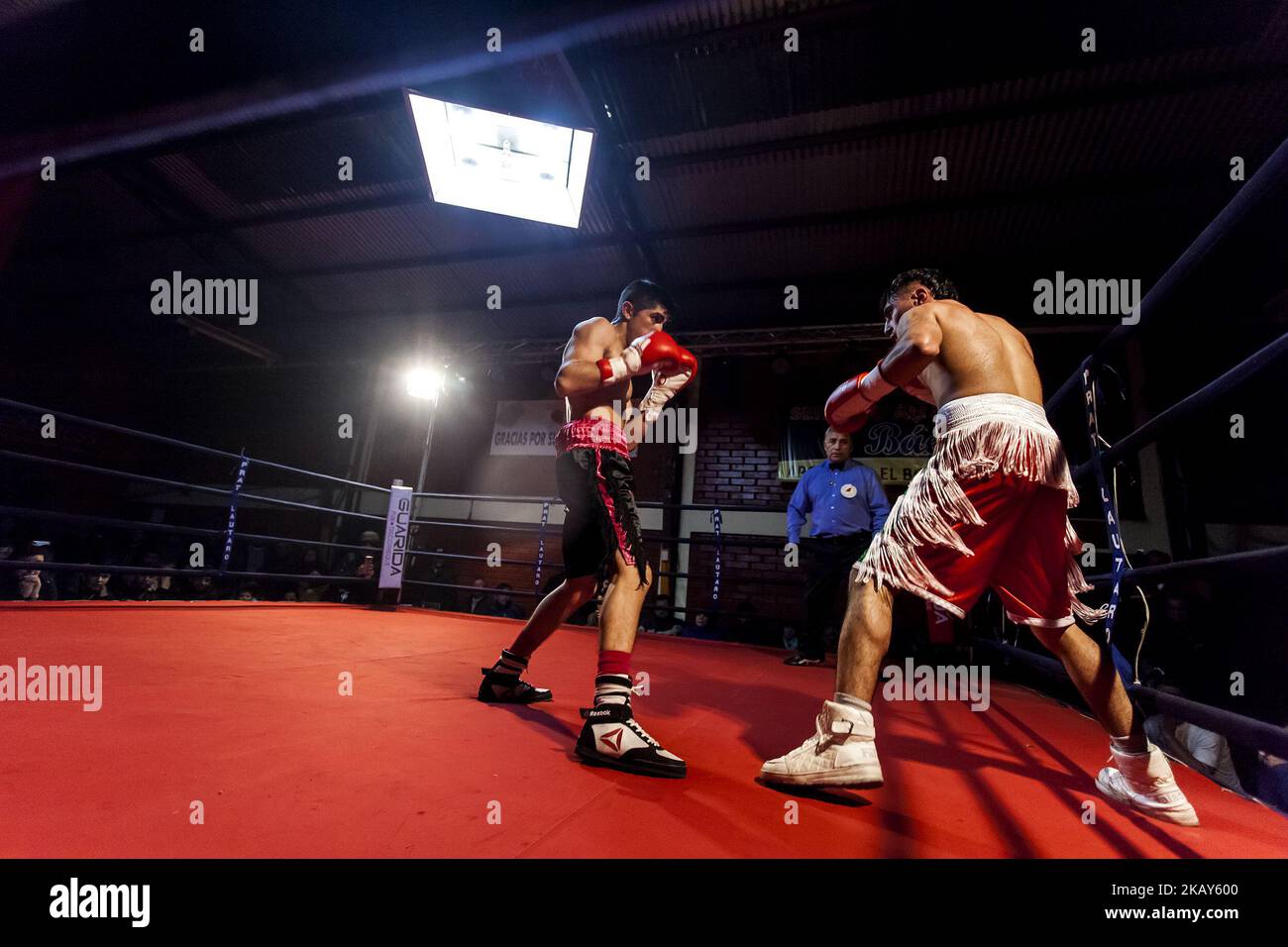 Osorno, Chile. 2 June 2018. Combat for the Super Gallo category between ...