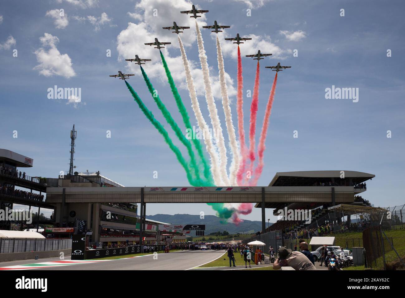 The Italian air show before the MotoGP Oakley Grand Prix of Italy, at ...