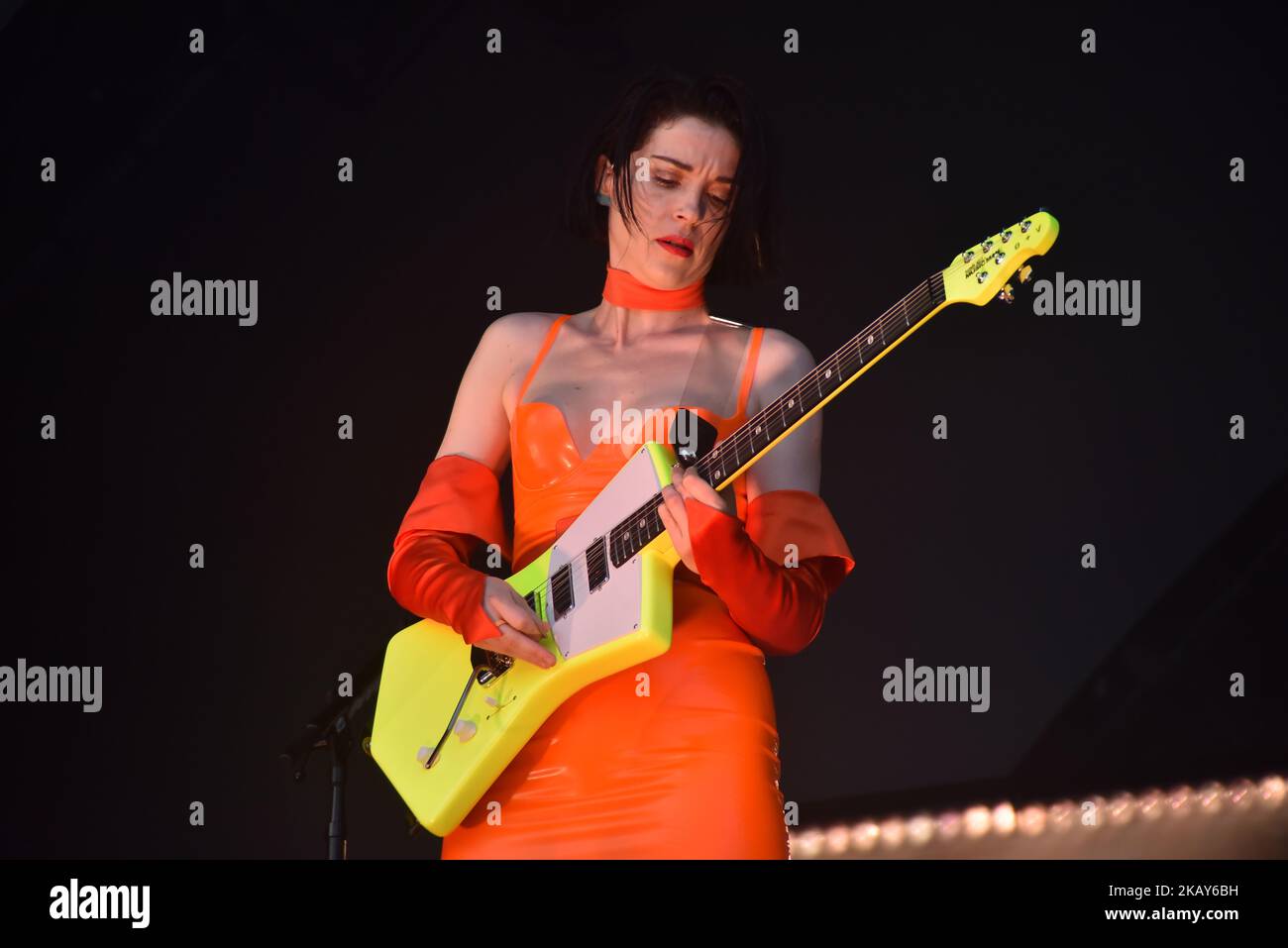 American singer and songwriter St. Vincent performs on stage at APE ...