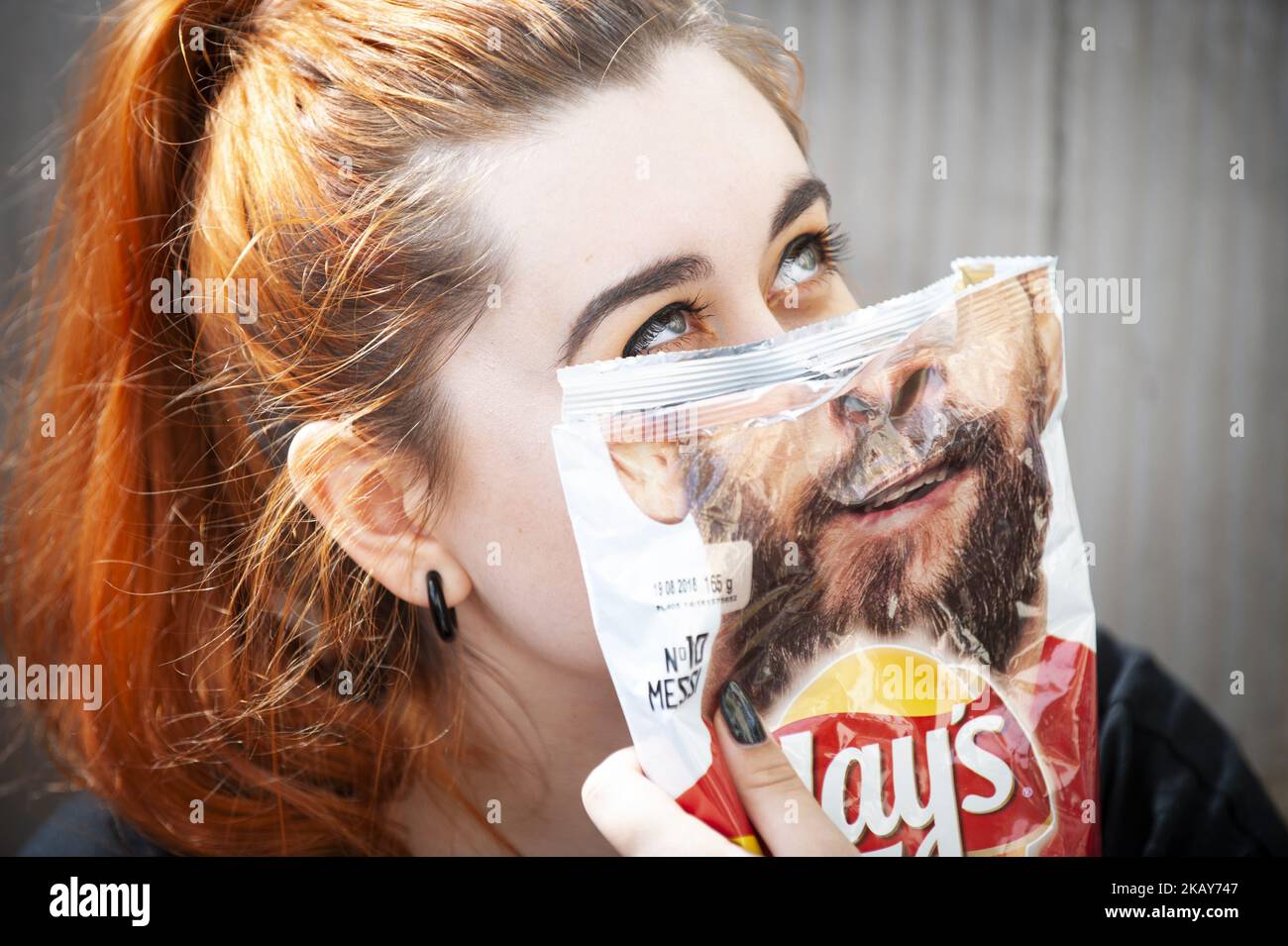 Lays chips smile hi-res stock photography and images - Alamy