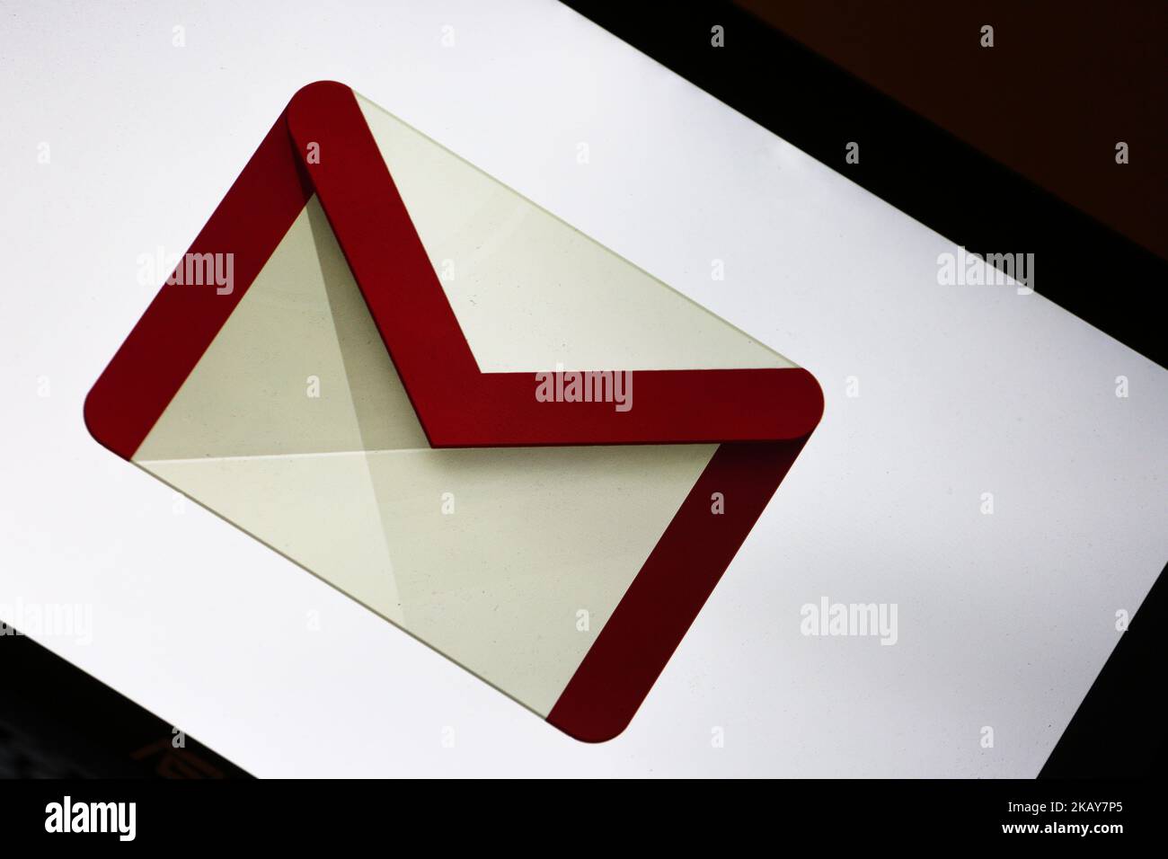 The logo of the Google email servic Gmail is seen on a screen. (Photo ...