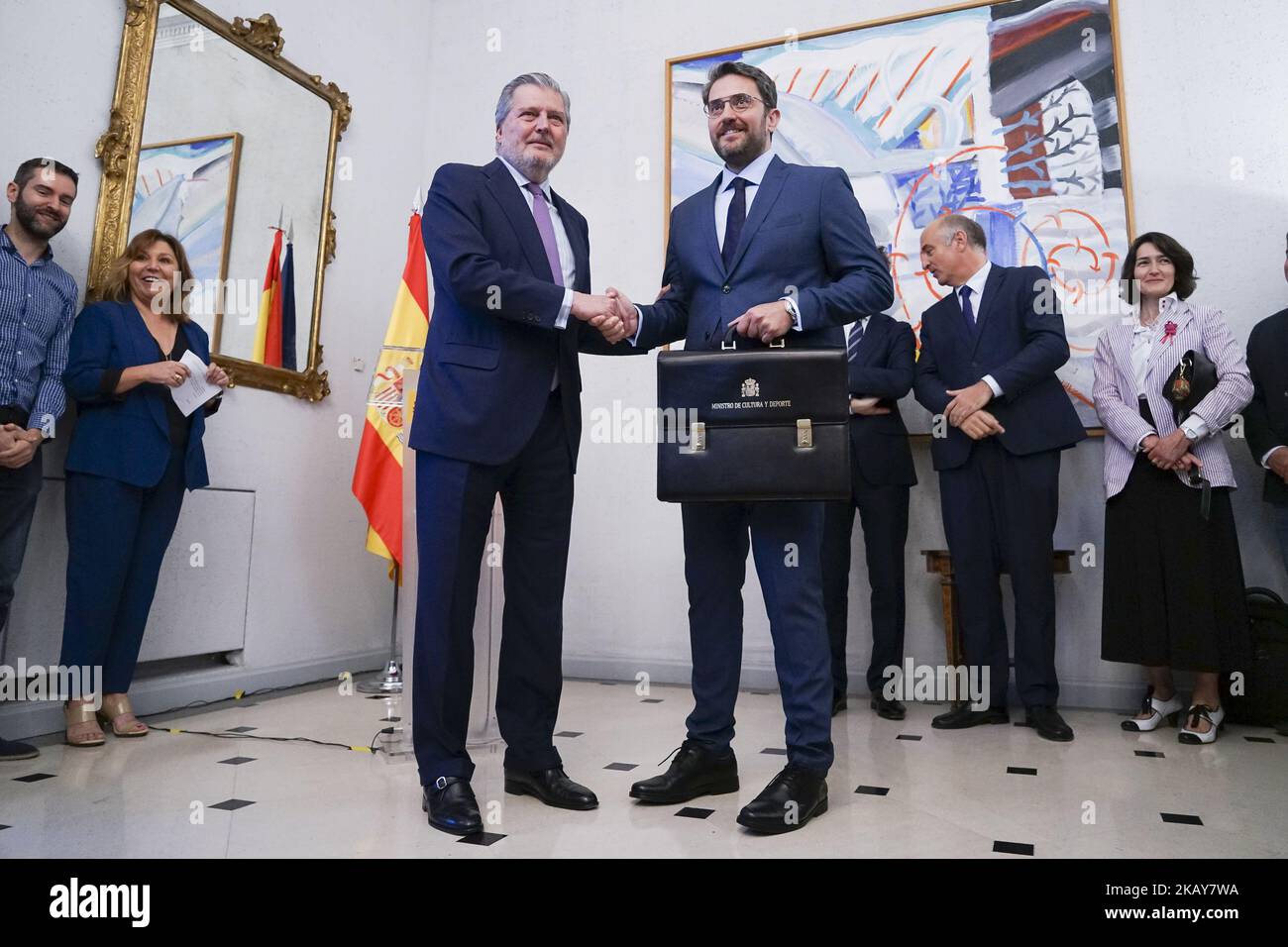 New Spanish Culture and Sports Minister, Maxim Huerta during the ...
