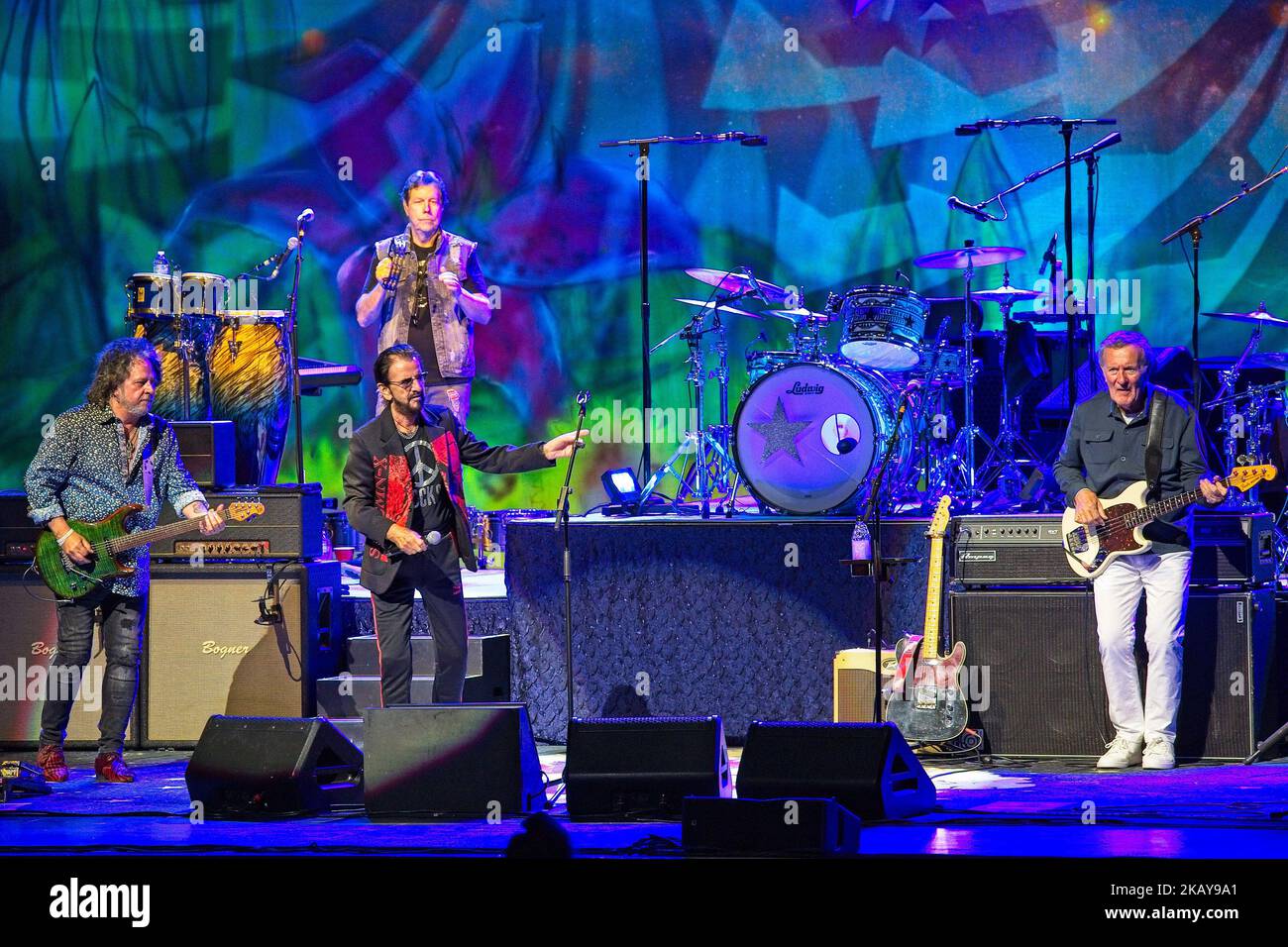 The famous Ringo Starr Richard Starkey and his band at the All Star ...