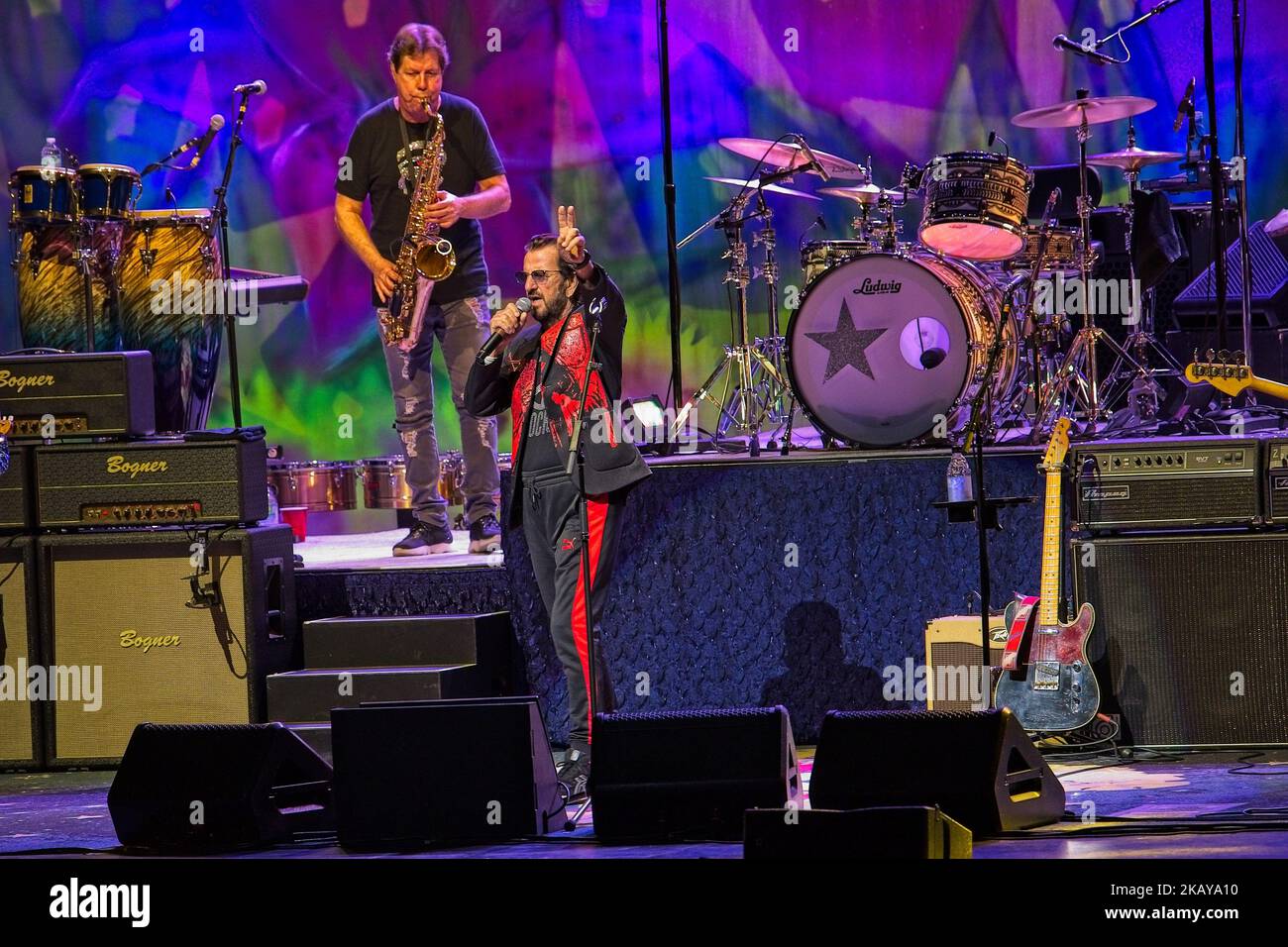 The famous Ringo Starr Richard Starkey and his band at the All Star ...