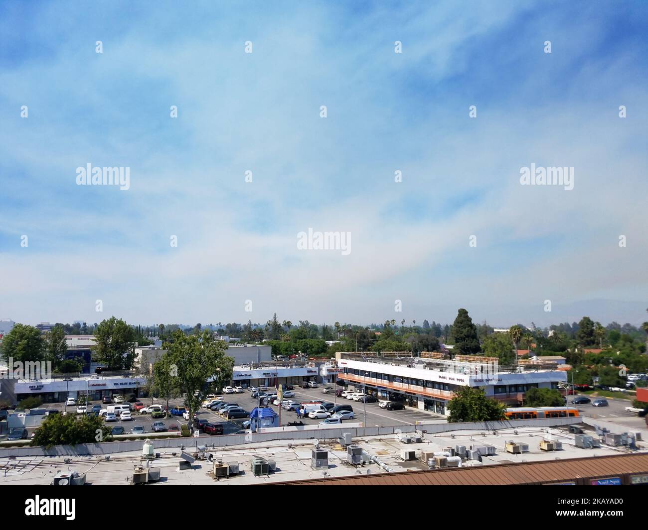 Smoke Increases Throughout The San Fernando Valley In Los Angeles As