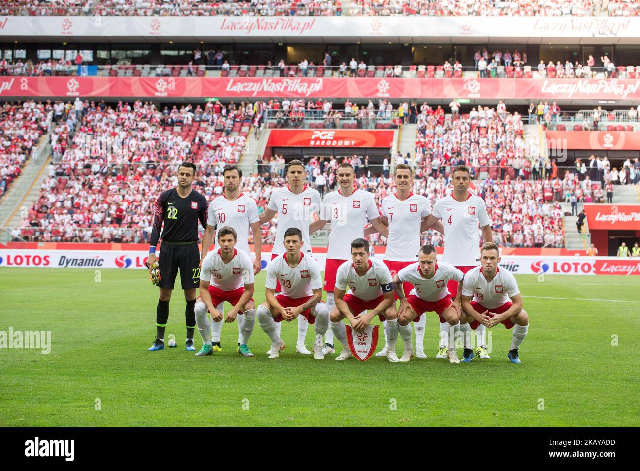Poland national football team during the international friendly soccer ...