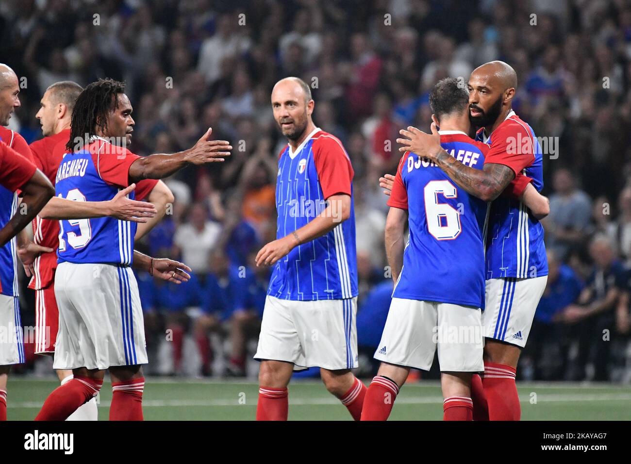 France 98 team celebrate for the second Goal at France 98 : the return ...