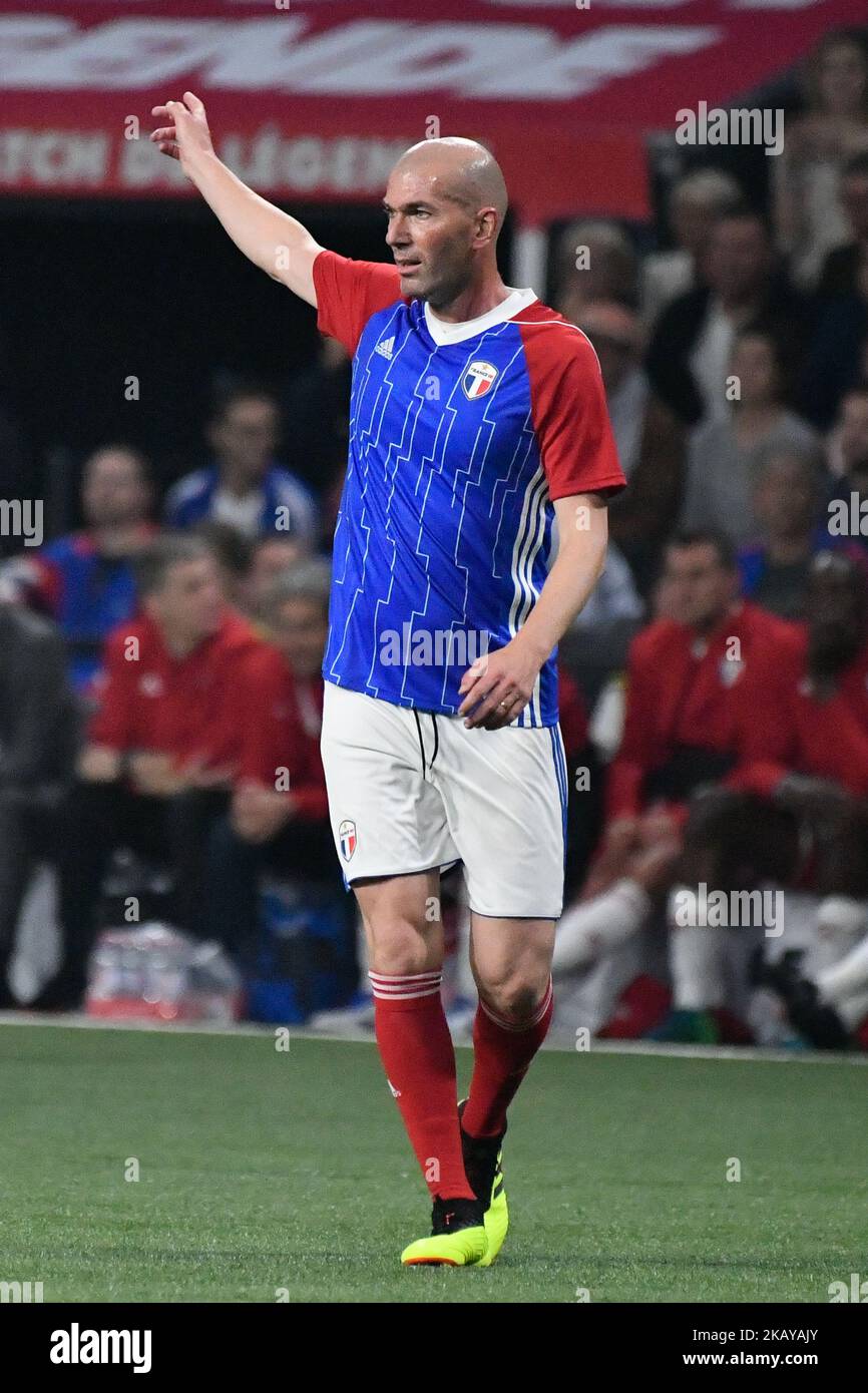 Zinedine Zidane during an exhibition football match between France's ...