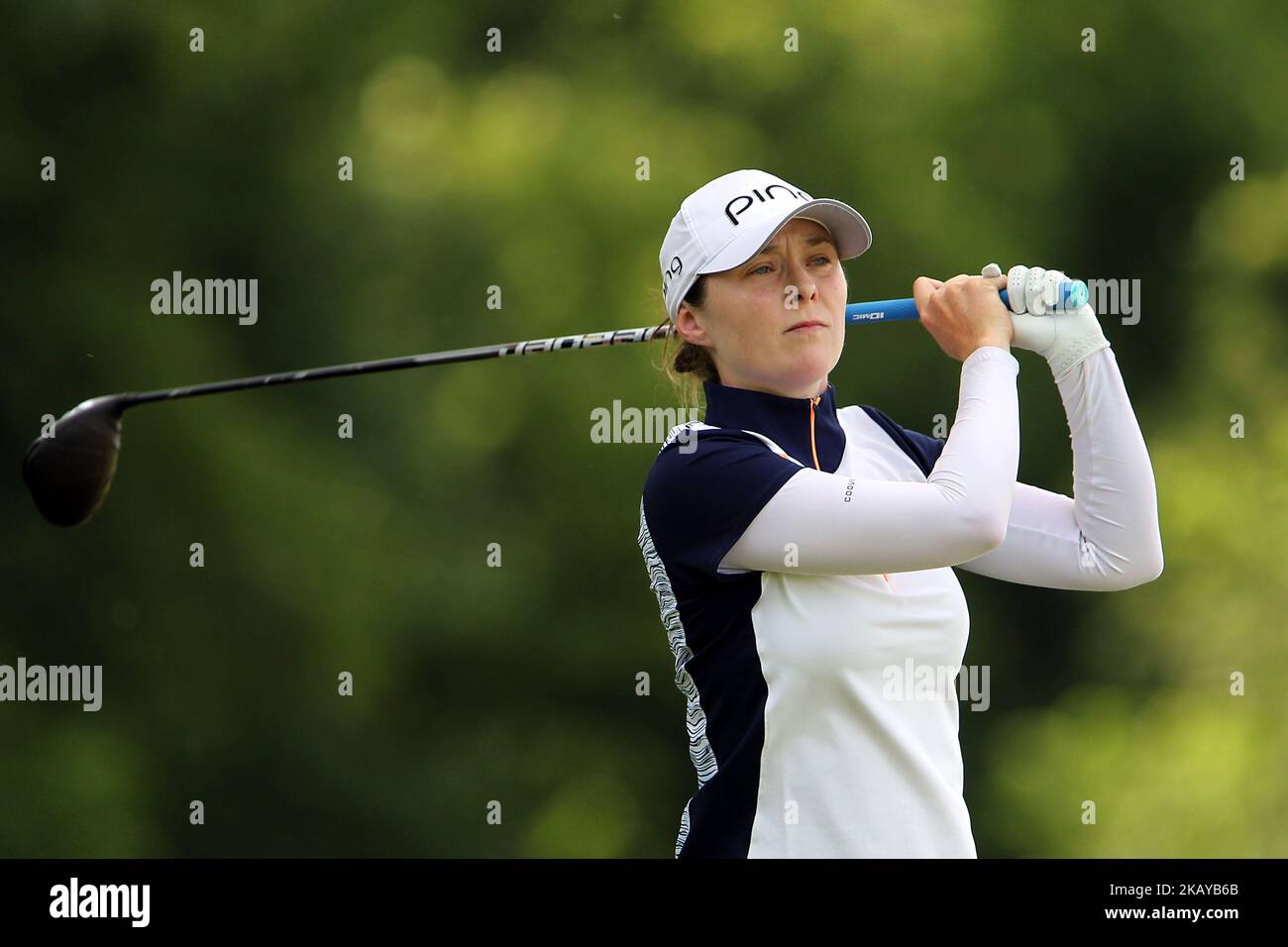 Brittany Altomare of the United States hits from the 5th tee during the ...
