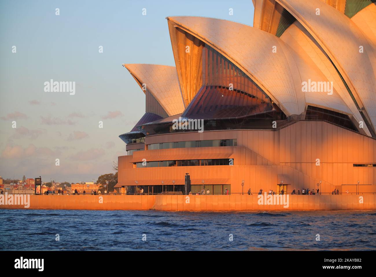 A beautiful shot of the historic Sydney opera house taken from under ...