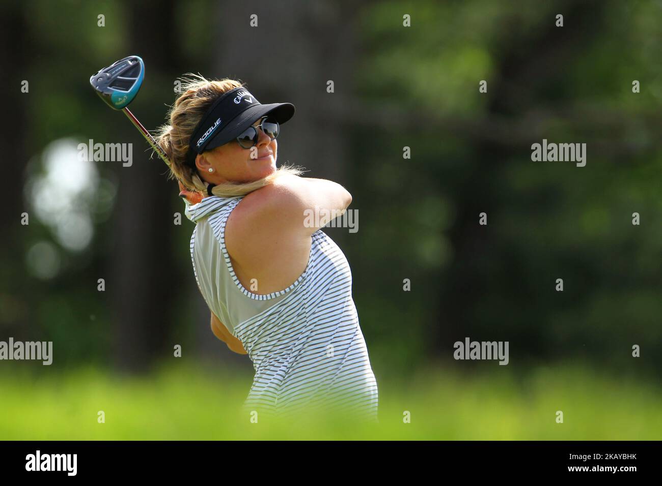 Samantha Troyanovich of Grosse Pointe, Michigan hits from the 10th tee ...