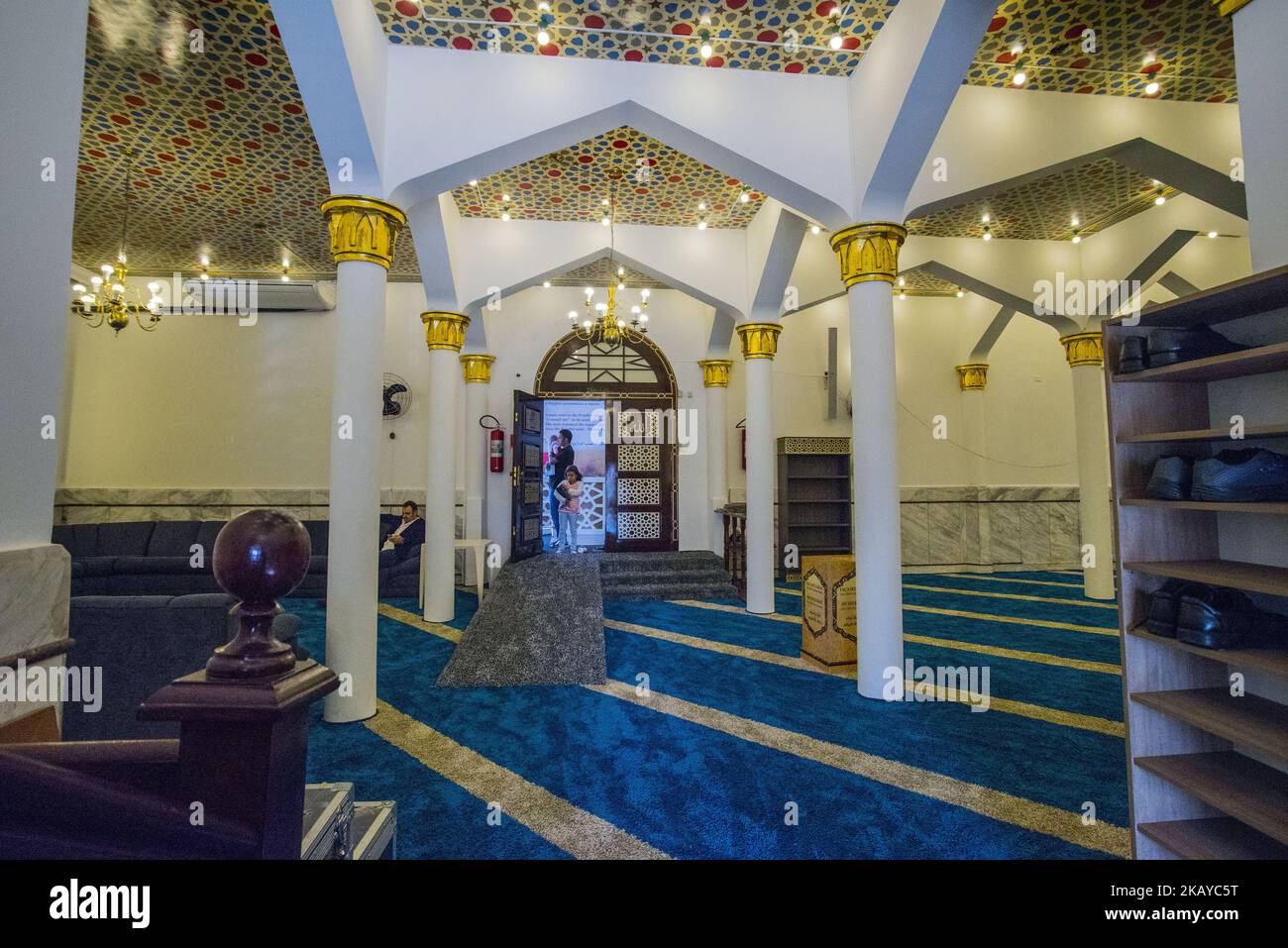 Muslim refugees living in Brazil participate in the special prayer ...