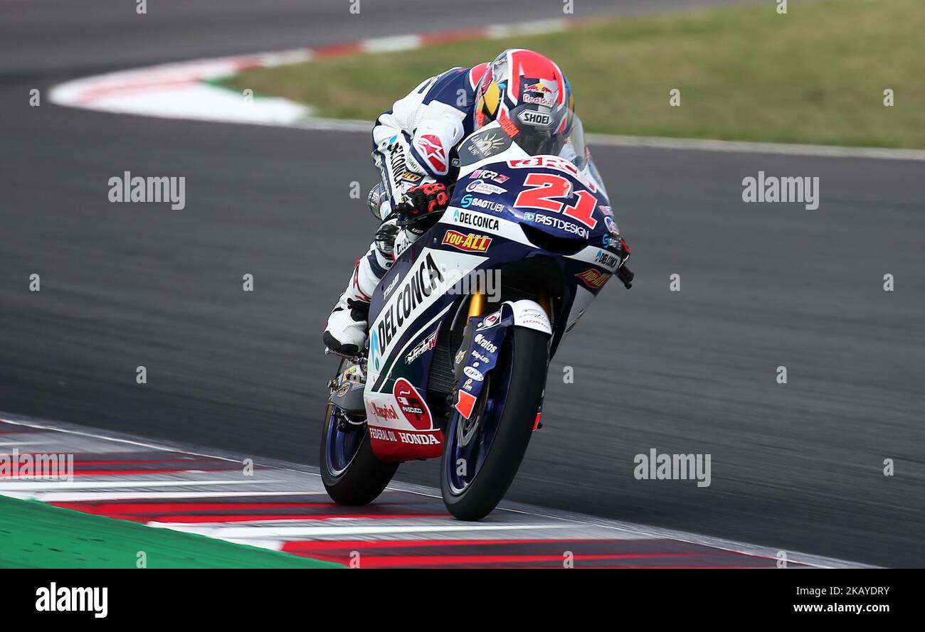 Fabio Di Giannantonio (Del Conca Grswsini Moto 3) during the Moto 3 GP ...