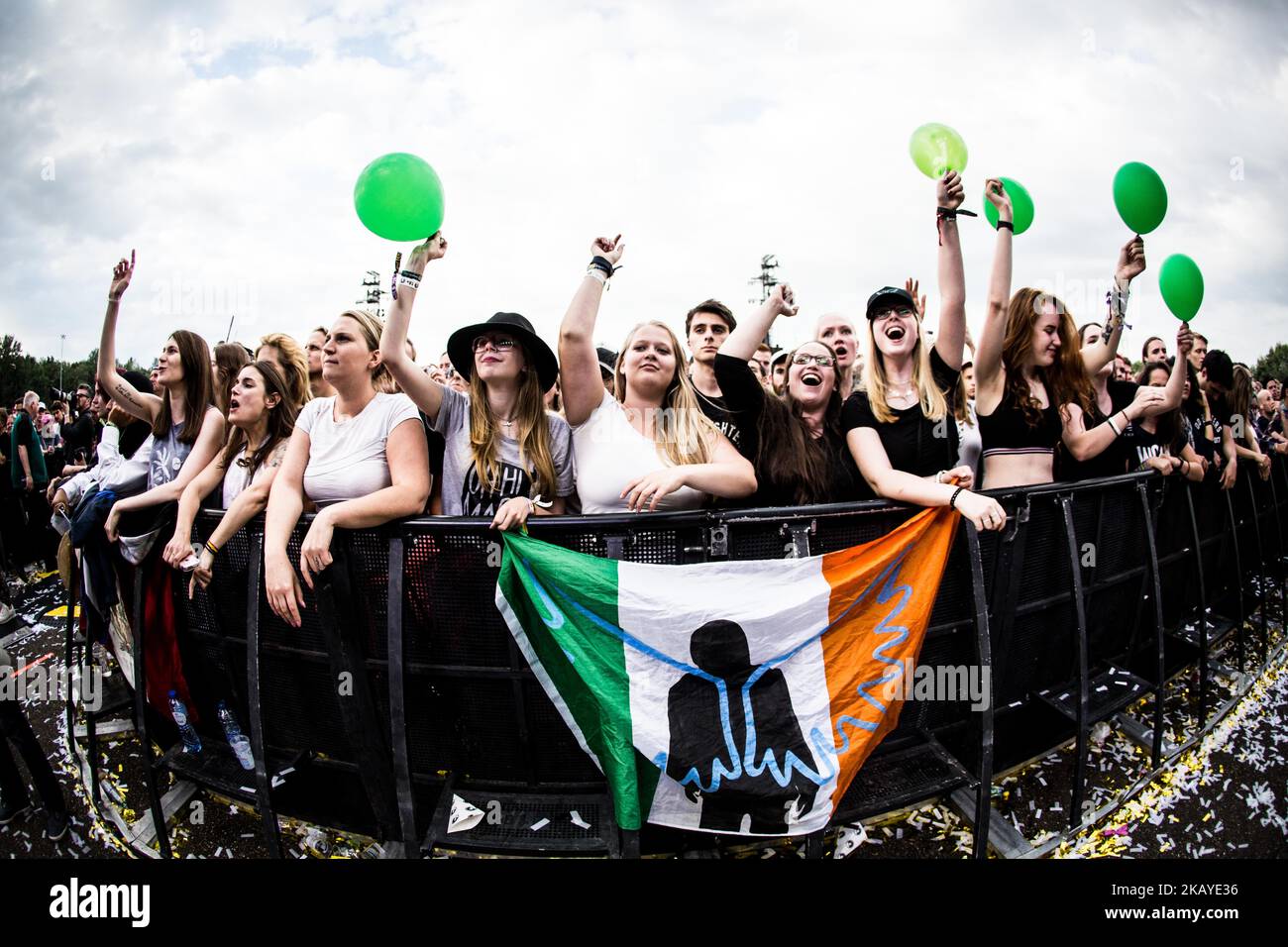 The crowd of the Script performing live at Pinkpop Festival 2018 in ...