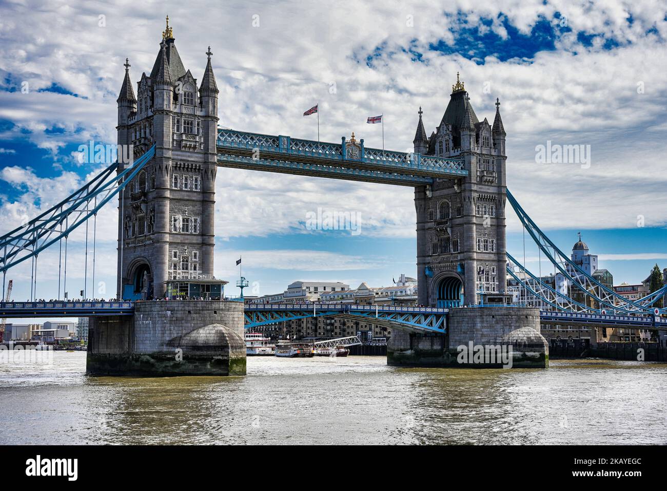 A beautiful shot of Tower Bridge in the United Kingdom Stock Photo - Alamy