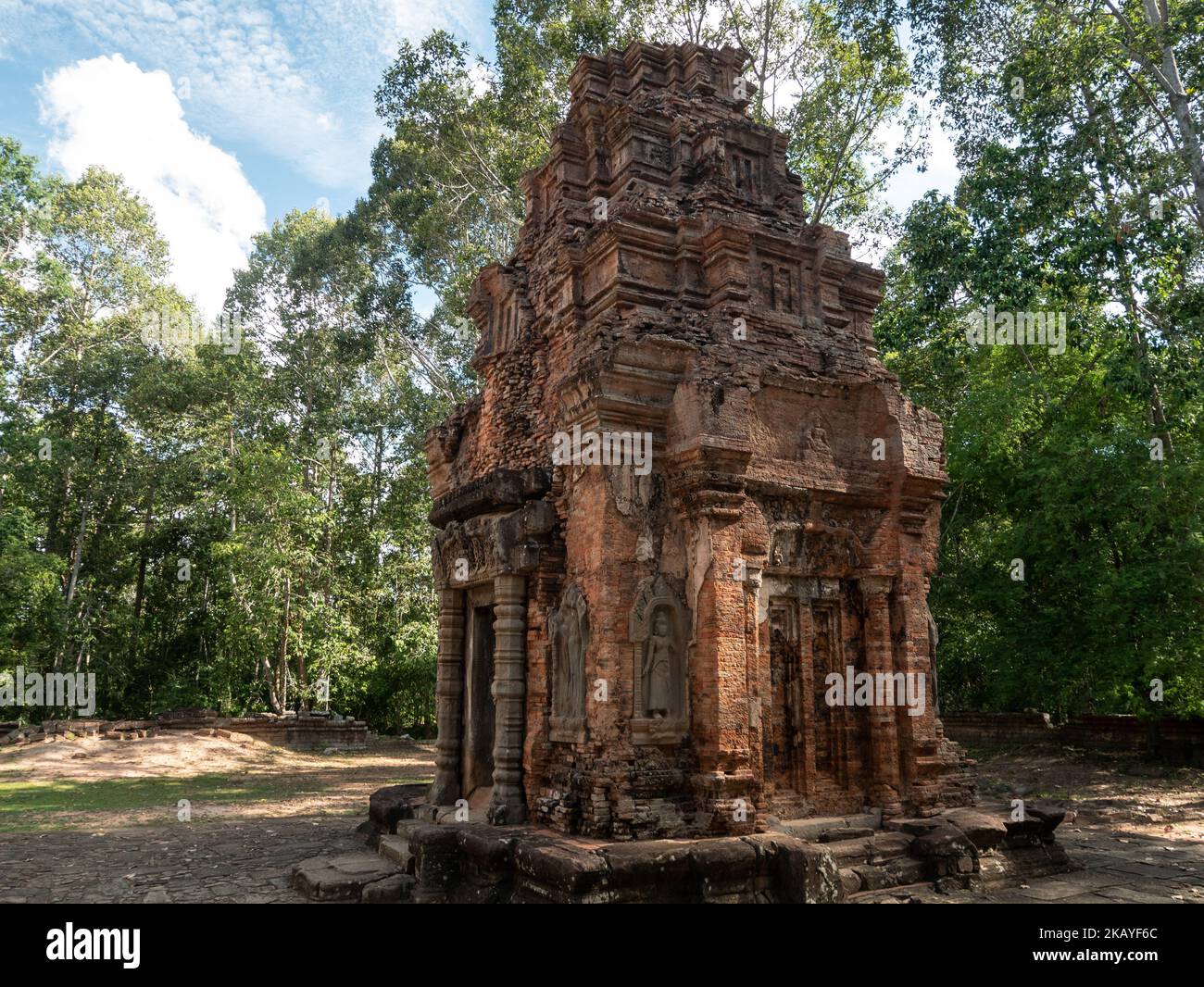 A view of the beautiful Preah Ko temple in Cambodia Stock Photo - Alamy