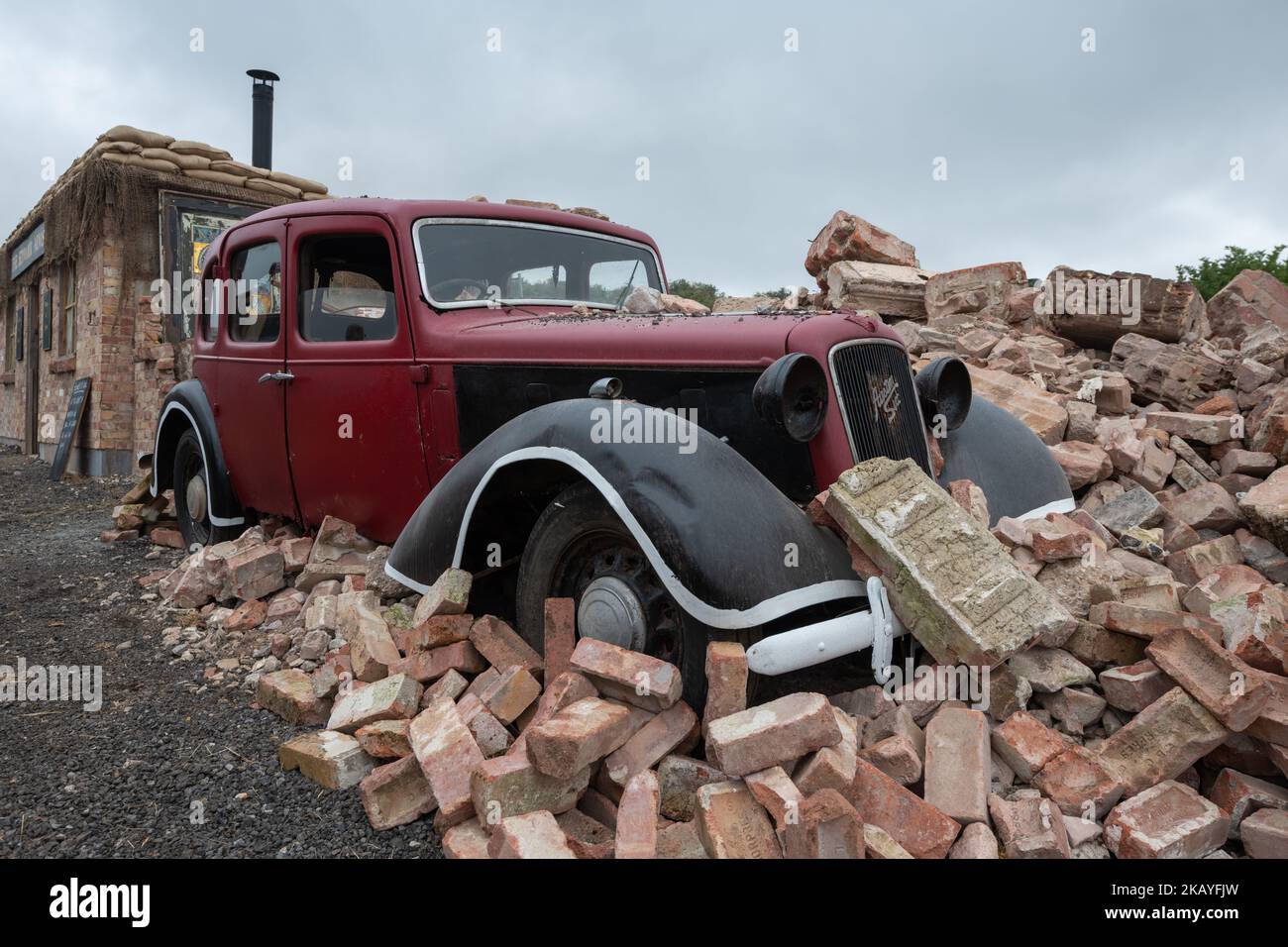 Tarrant Hinton.Dorset.United Kingdom.August 25th 2022.A scrap Austin ...