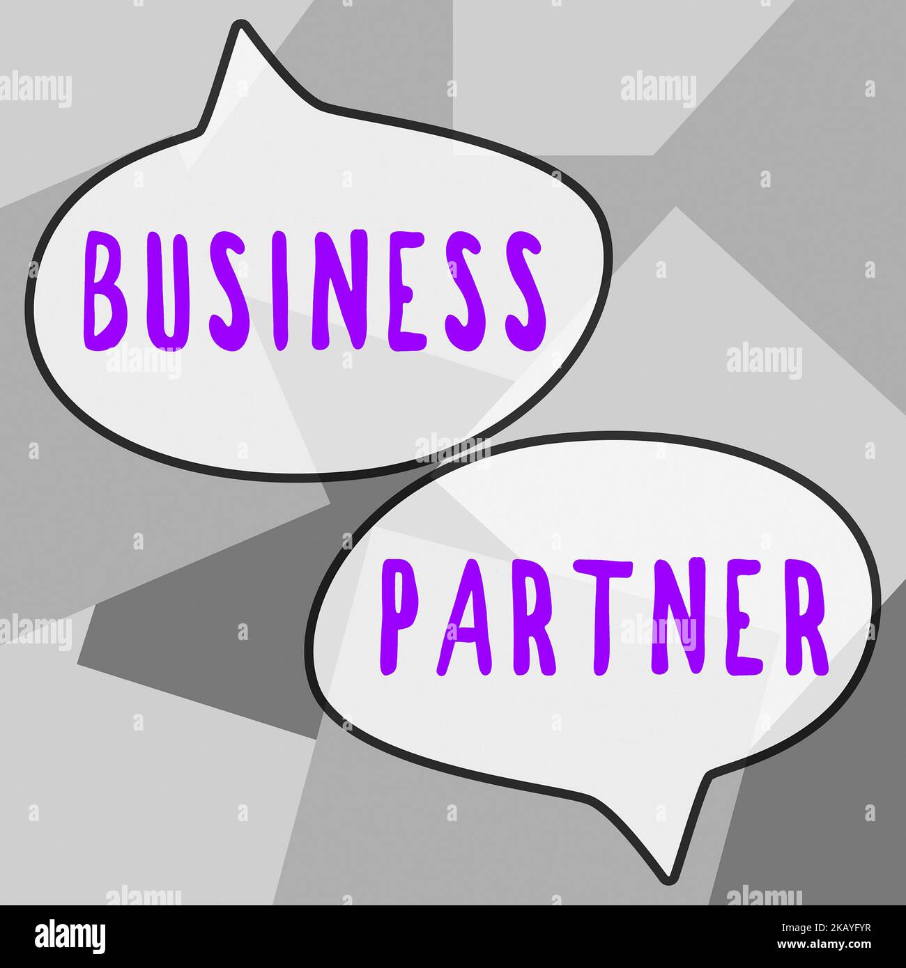 Conceptual caption Business Partner. Word for implemented to accomplish ...
