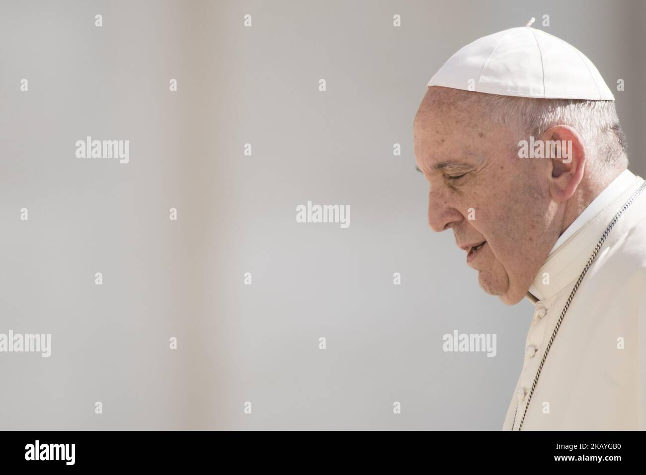 Pope Francis arrives in St. Peter's Square at the Vatican, for his ...