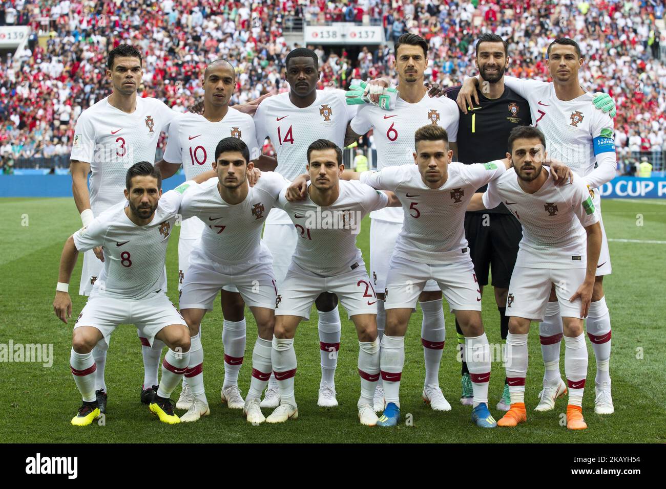 The national football team of Portugal poses for photo during the 2018 ...