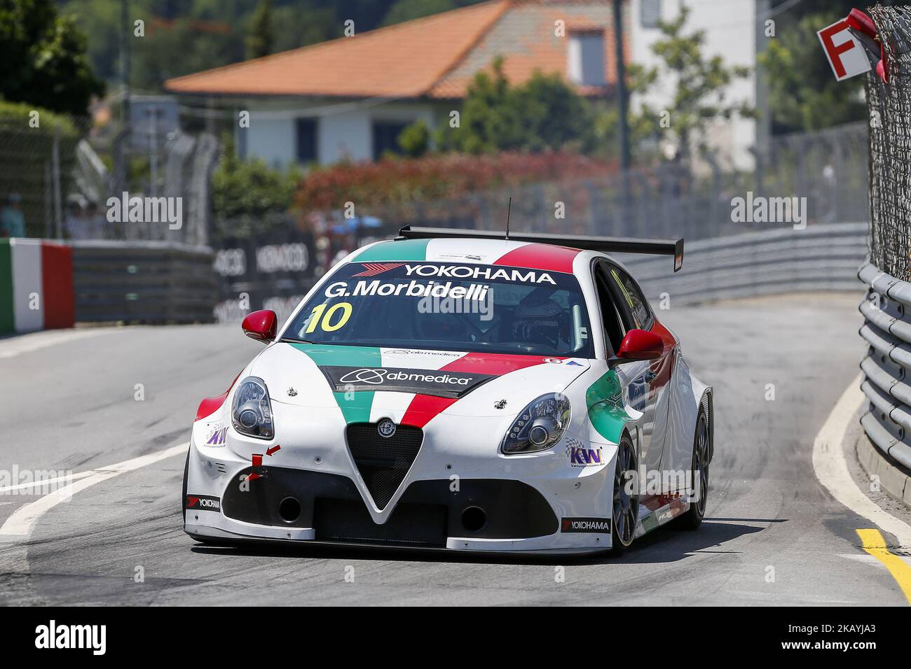 Gianni Morbidelli from Italy in Alfa Romeo Giulietta TCR of Team ...