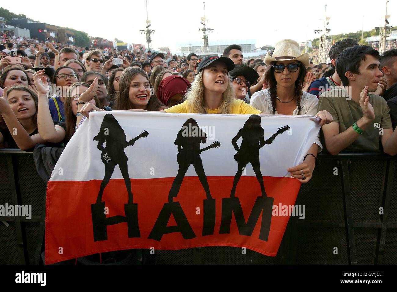 Fans of the US indie rock band Haim during their show at the Rock in ...