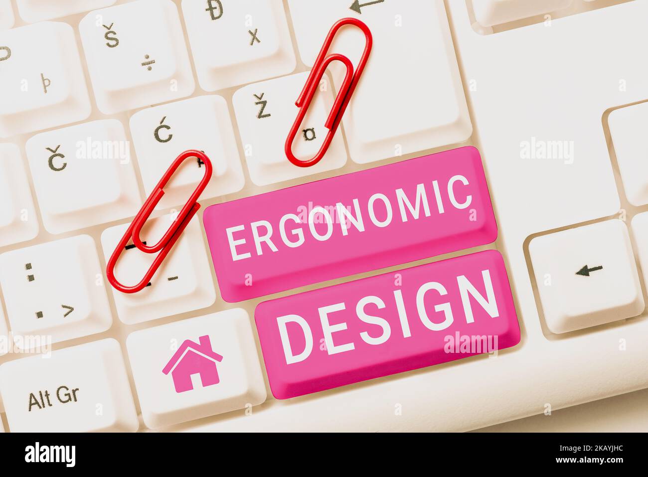 Handwriting text Ergonomic Design. Word for invaluable tool for ...