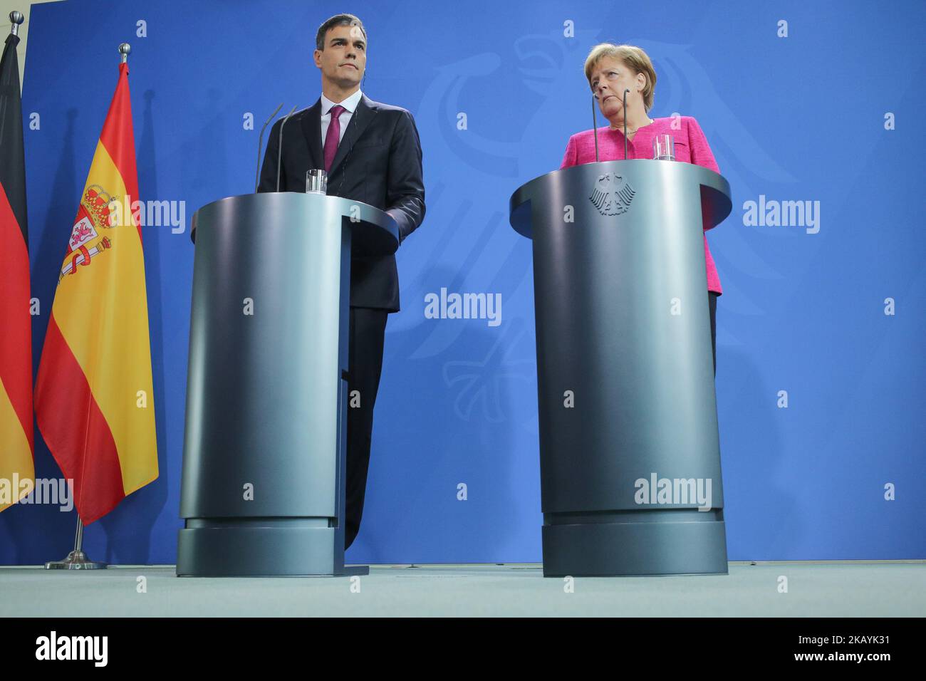 German Chancellor Angela Merkel and recently elected Spanish Prime ...