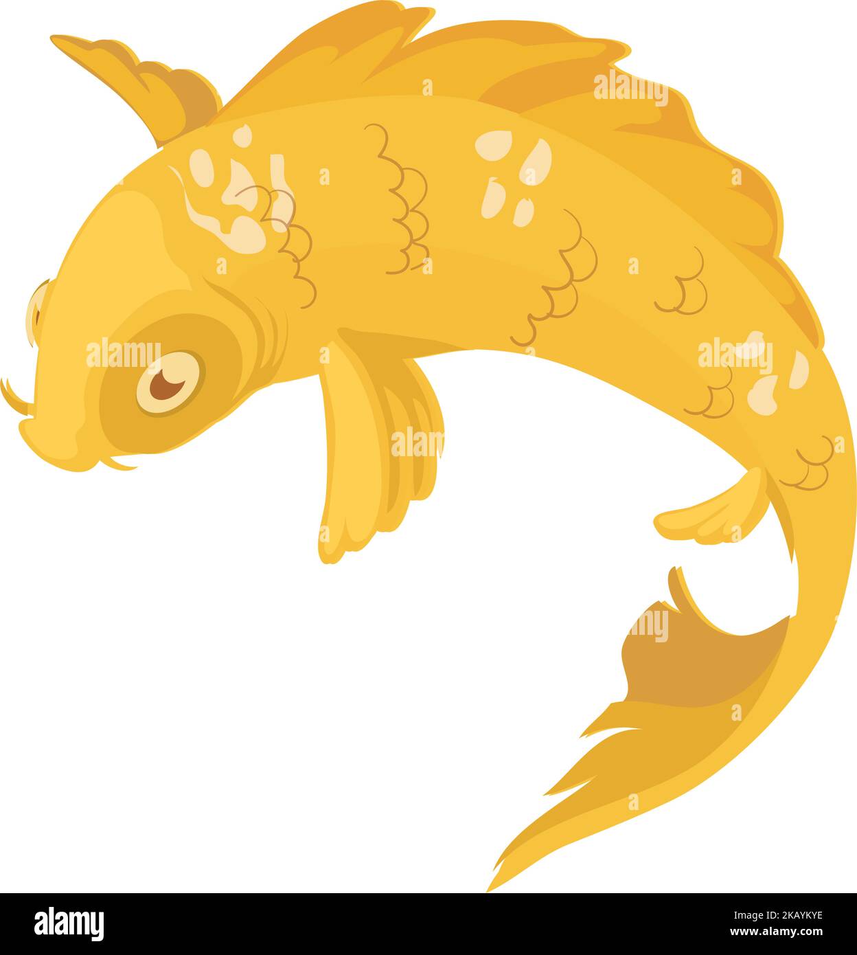 yellow koi fish Stock Vector Image & Art - Alamy