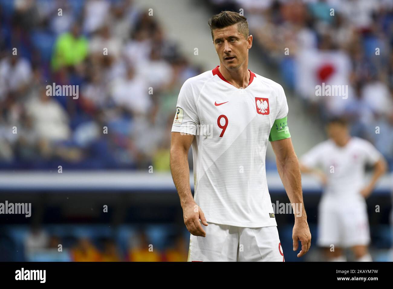 Robert Lewandowski of Poland during the 2018 FIFA World Cup Group H ...