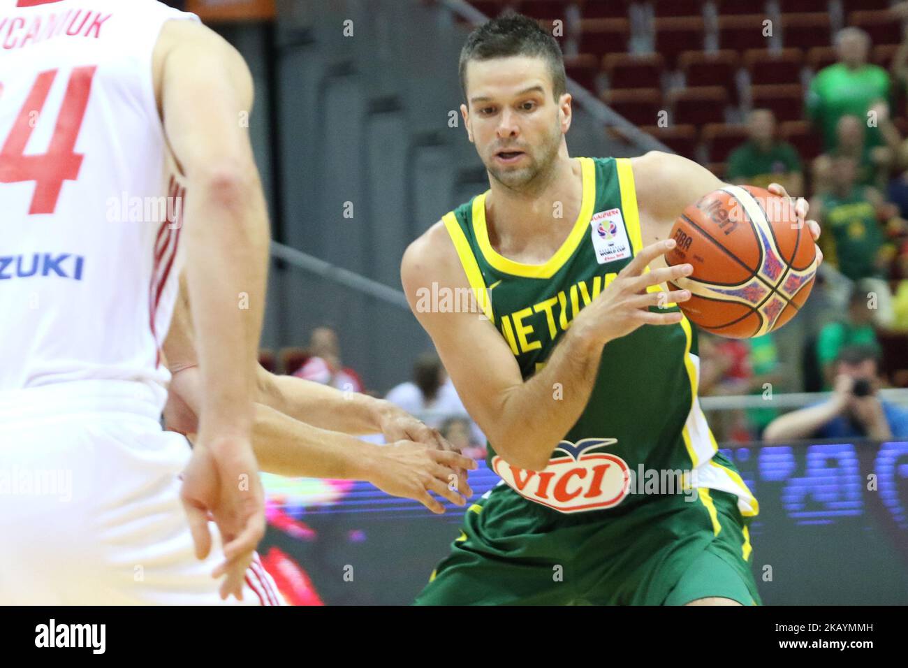 Mantas Kalnietis (5) in action is seen in Gdansk, Poland on 28 June ...