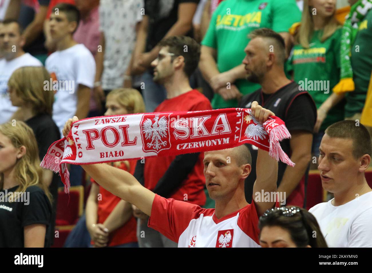 Polish team fans are seen in Gdansk, Poland on 28 June 2018 Poland ...