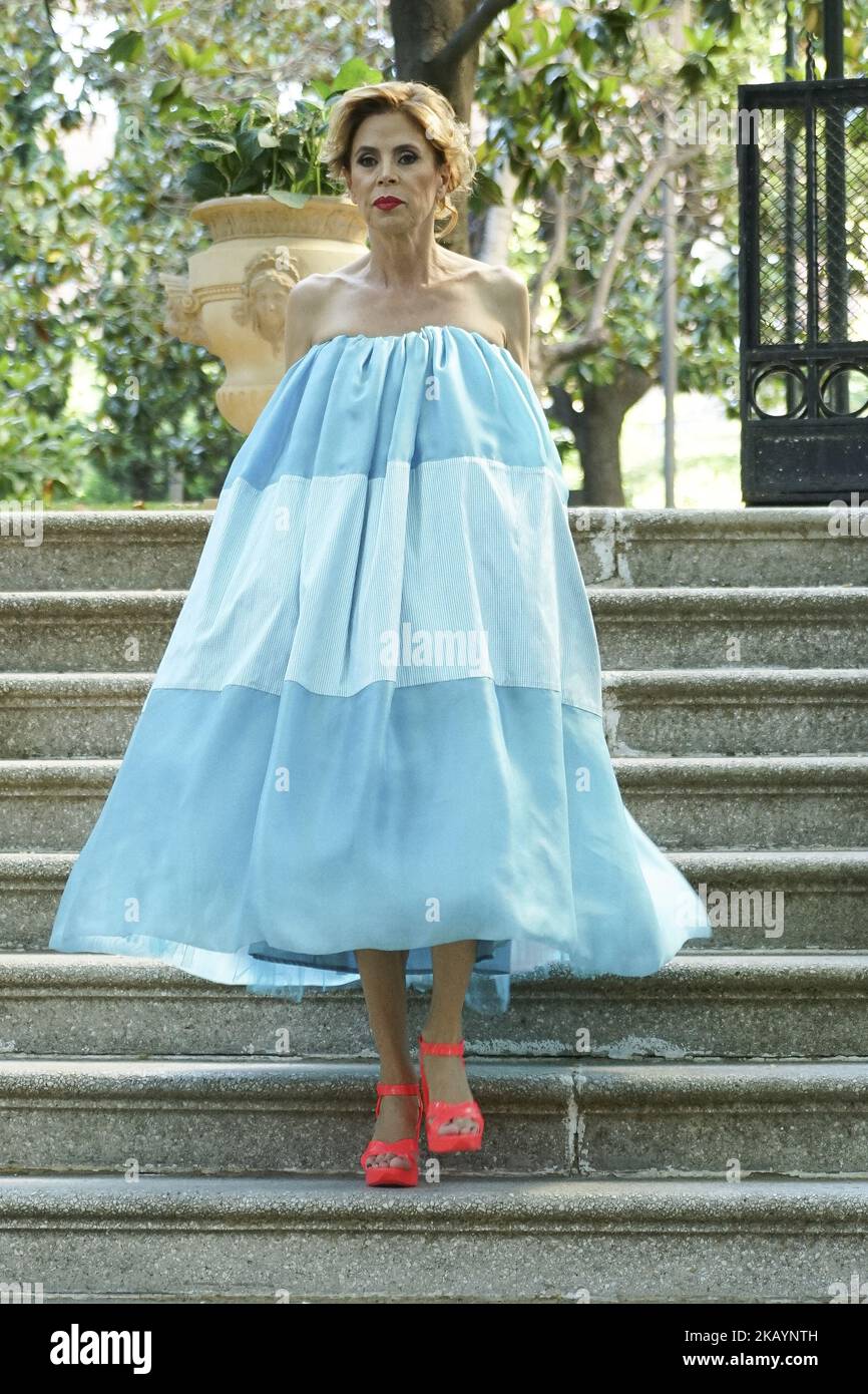 Spanish designer Agatha Ruiz de la Prada attends the 'ELLE Gourmet ...