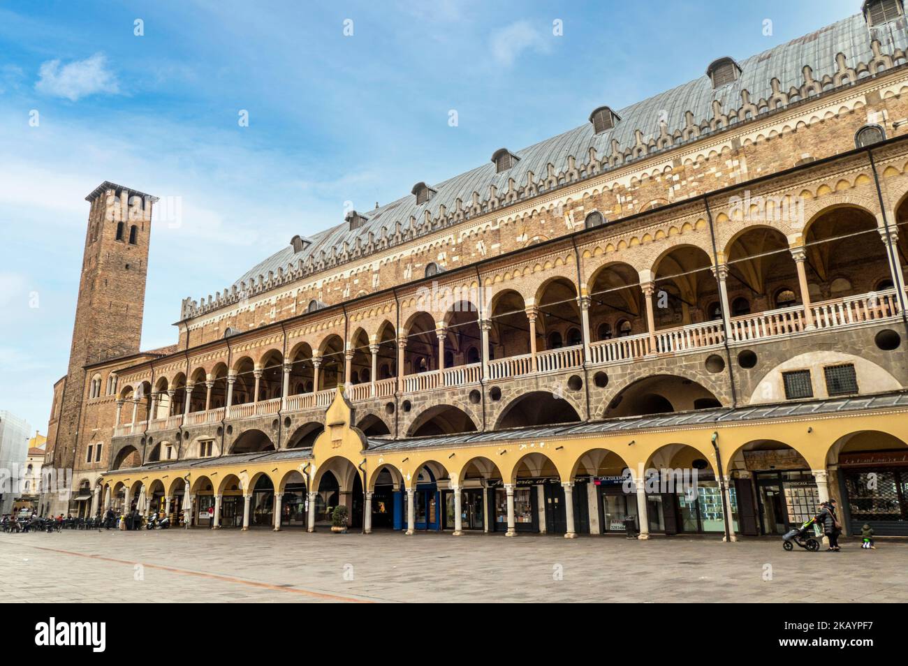 Padova, italy- 04-05-2022: The beautiful Palazzo della Regione in the ...