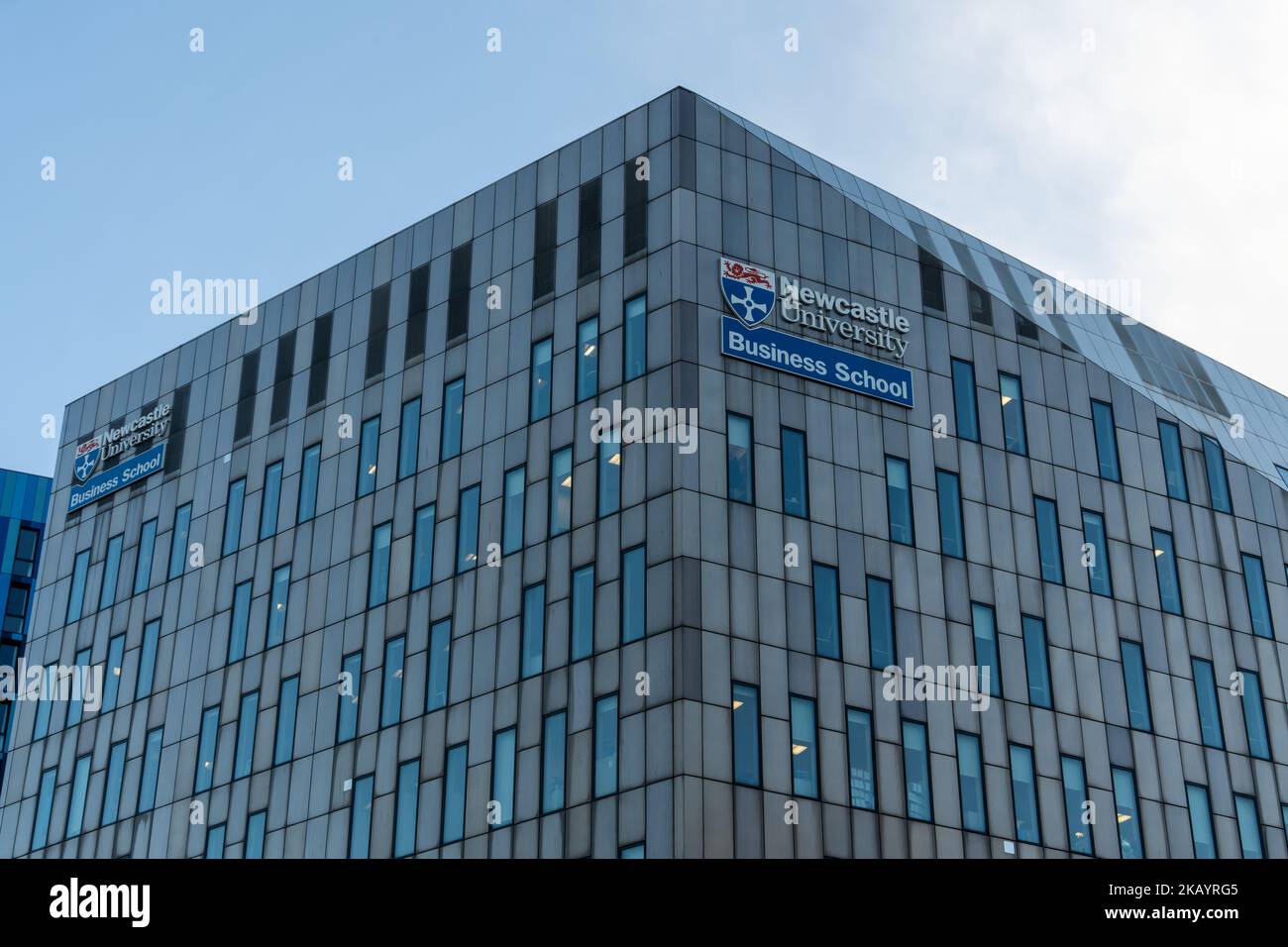 Exterior view of Newcastle University Business School building in ...