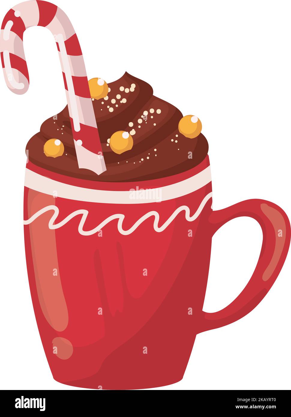 Cup christmas candies Stock Vector Images - Alamy
