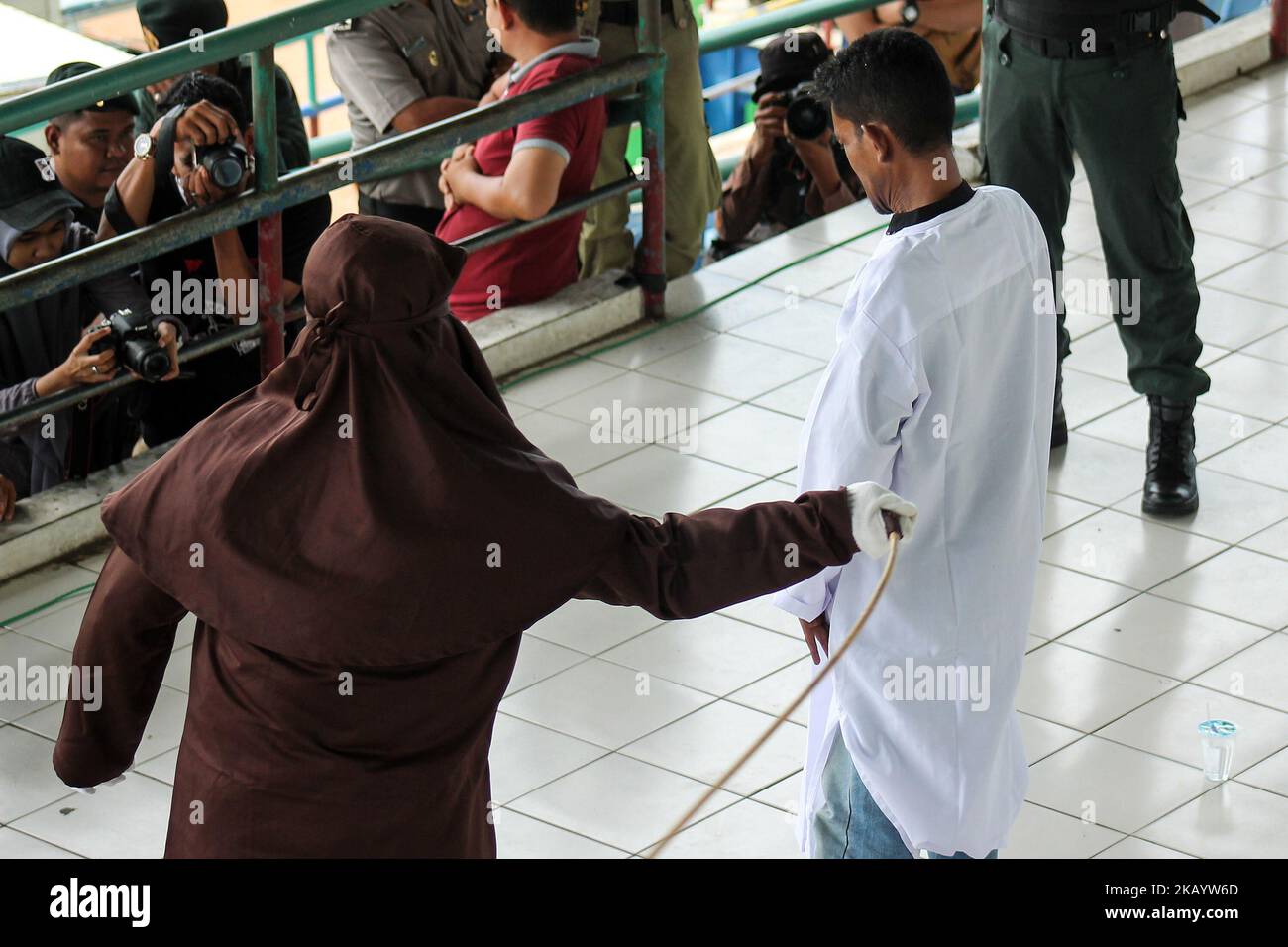 An Acehnese man was whipped for violating Sharia law in Lhokseumawe on ...