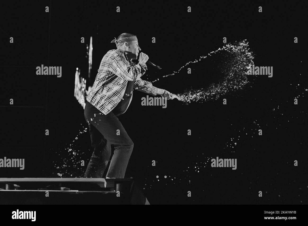 Benjamin Haggerty known by his stage name Macklemore performing live on ...