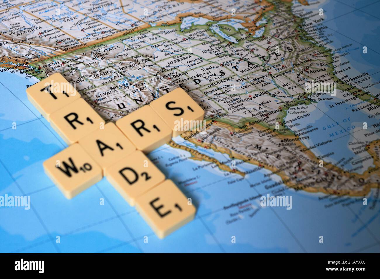 Tariffs world map hi-res stock photography and images - Alamy