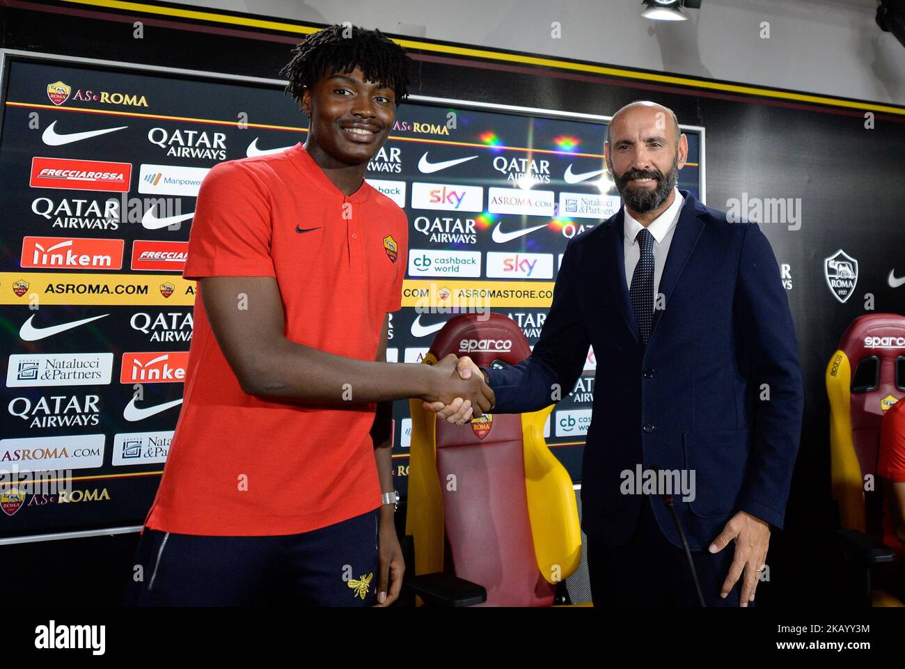 William bianda as roma as rome conference conferenza trigoria hi-res ...