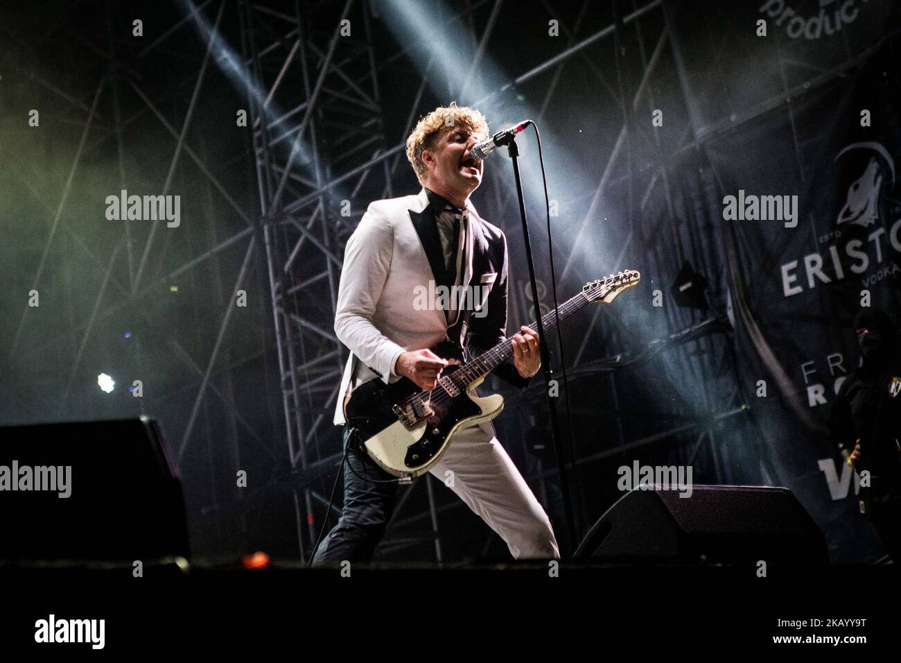 Niklas Almqvist of the swedish rock band The Hives performing live at ...