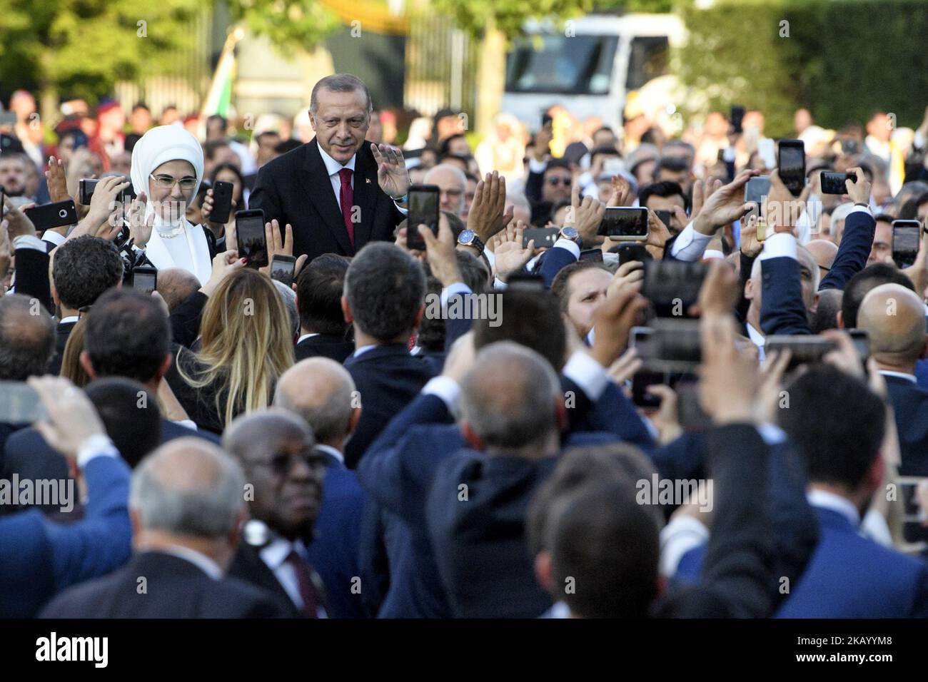 Turkish President Recep Tayyip Erdogan during at the Presidential ...