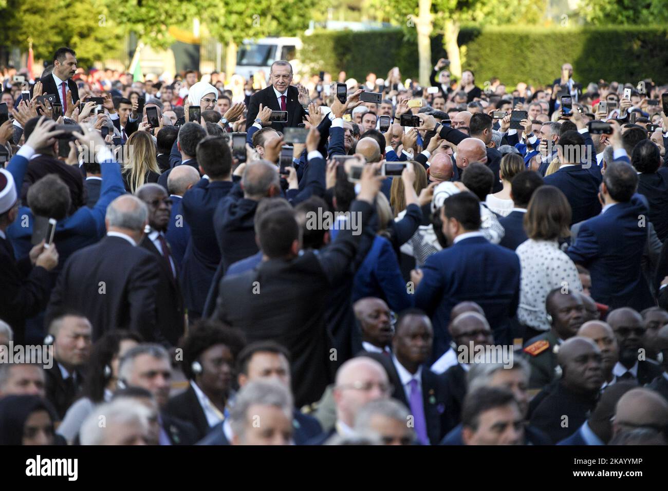 Turkish President Recep Tayyip Erdogan during at the Presidential ...