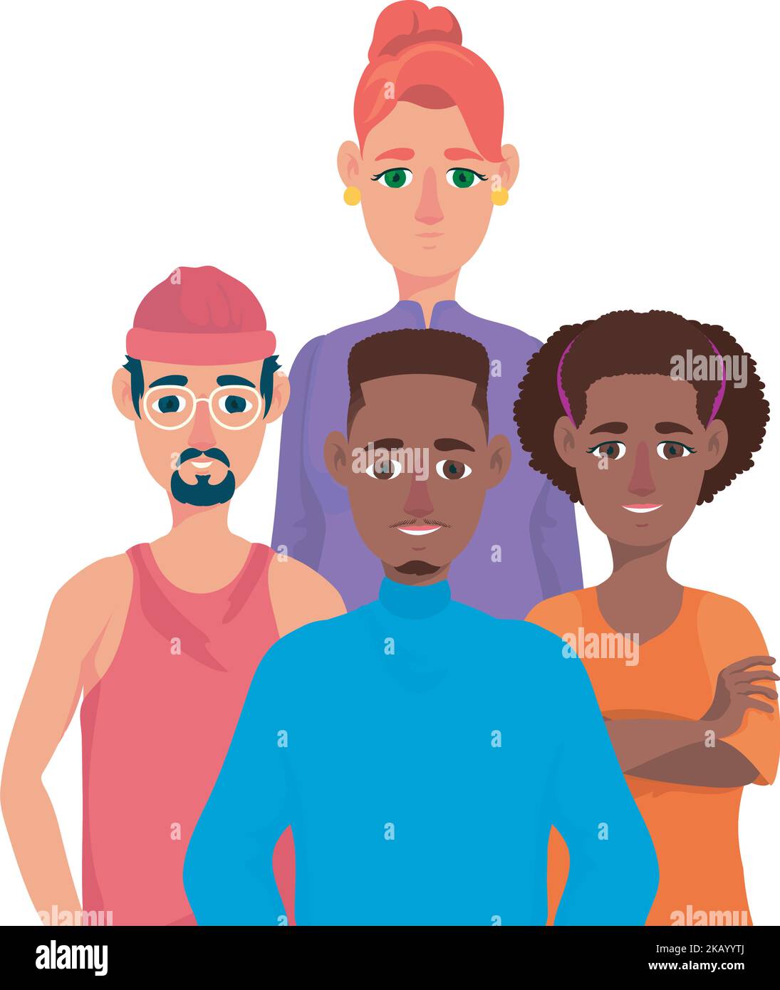diversity people group illustration Stock Vector Image & Art - Alamy