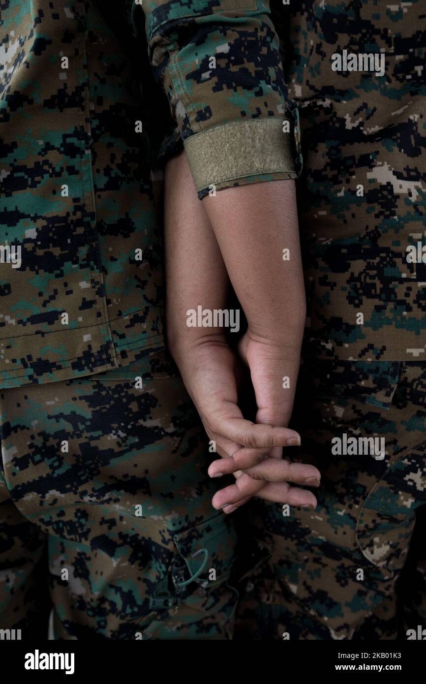 In Hasaka / Syria Kurdish and Arab young women who have joined the YPG are living on a training ...