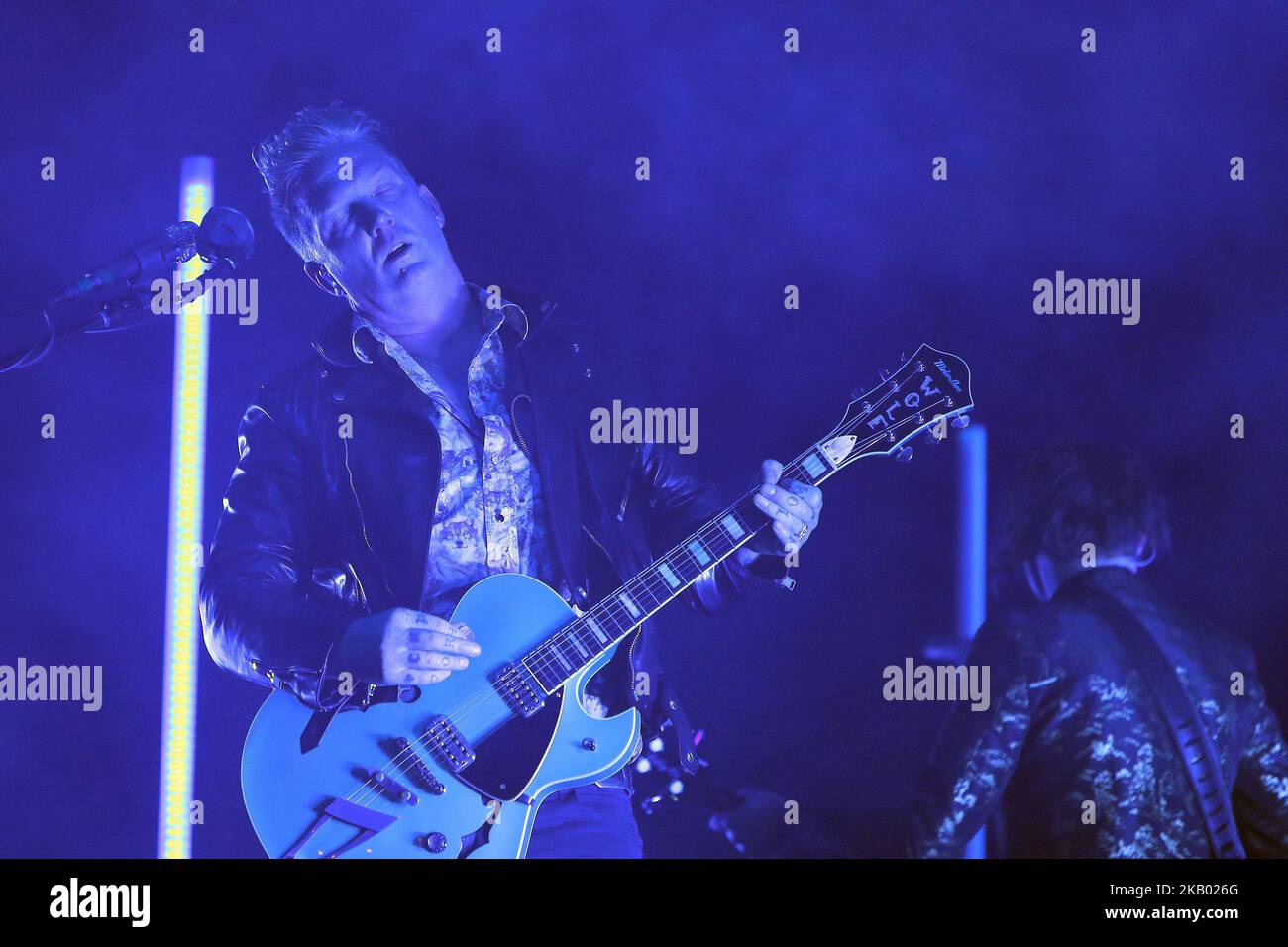 US rock band Queens Of The Stone Age lead singer Josh Homme performs at ...