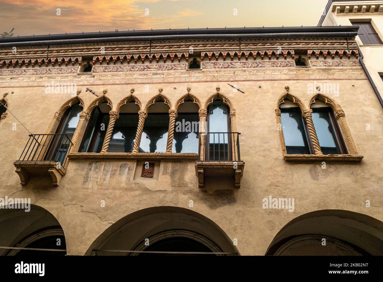 Padova, italy- 04-05-2022: beautiful ancient building in the historic ...
