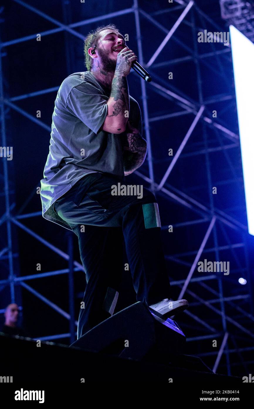 Austin Richard Post known by his stage name Post Malone performing live ...